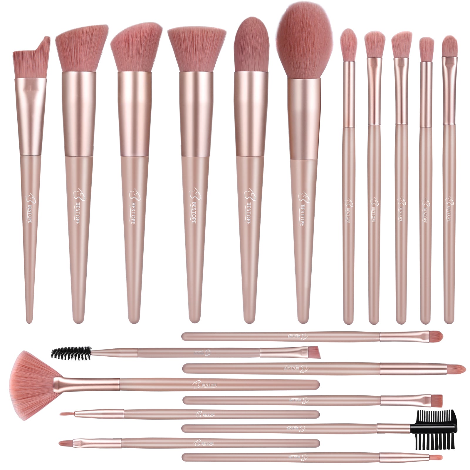 BESTOPE Pro Makeup Brushes Set Of 16, 16count – bestopepro